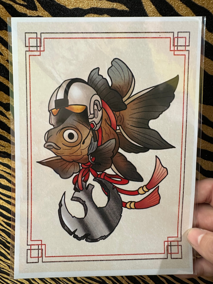 Star Wars Rebel Pilot Fish Print – Silver Tongue Bendigo